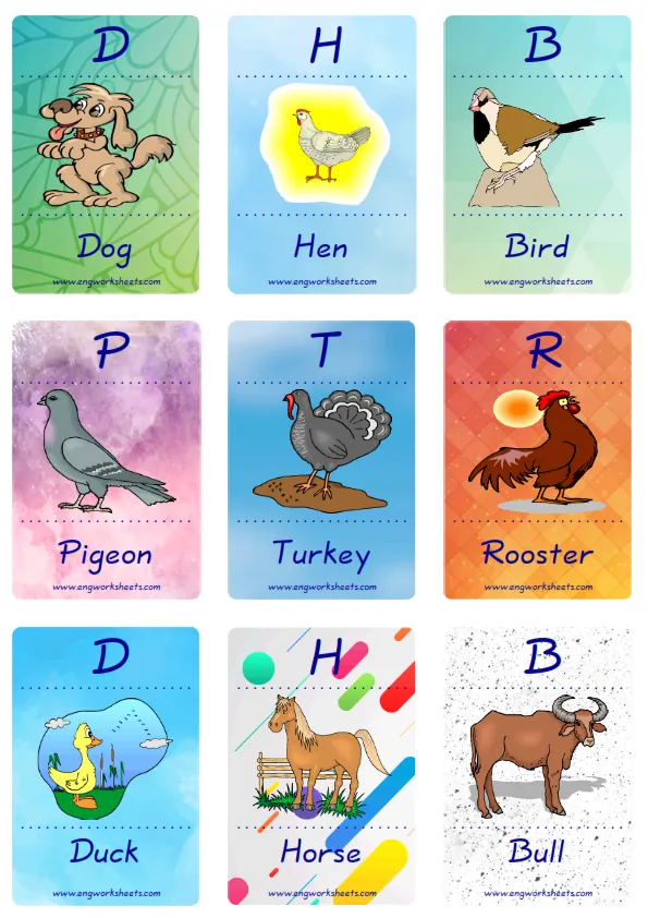 Preview/vocabulary/farm Animals/farm Animals Esl Vocabulary Matching ...